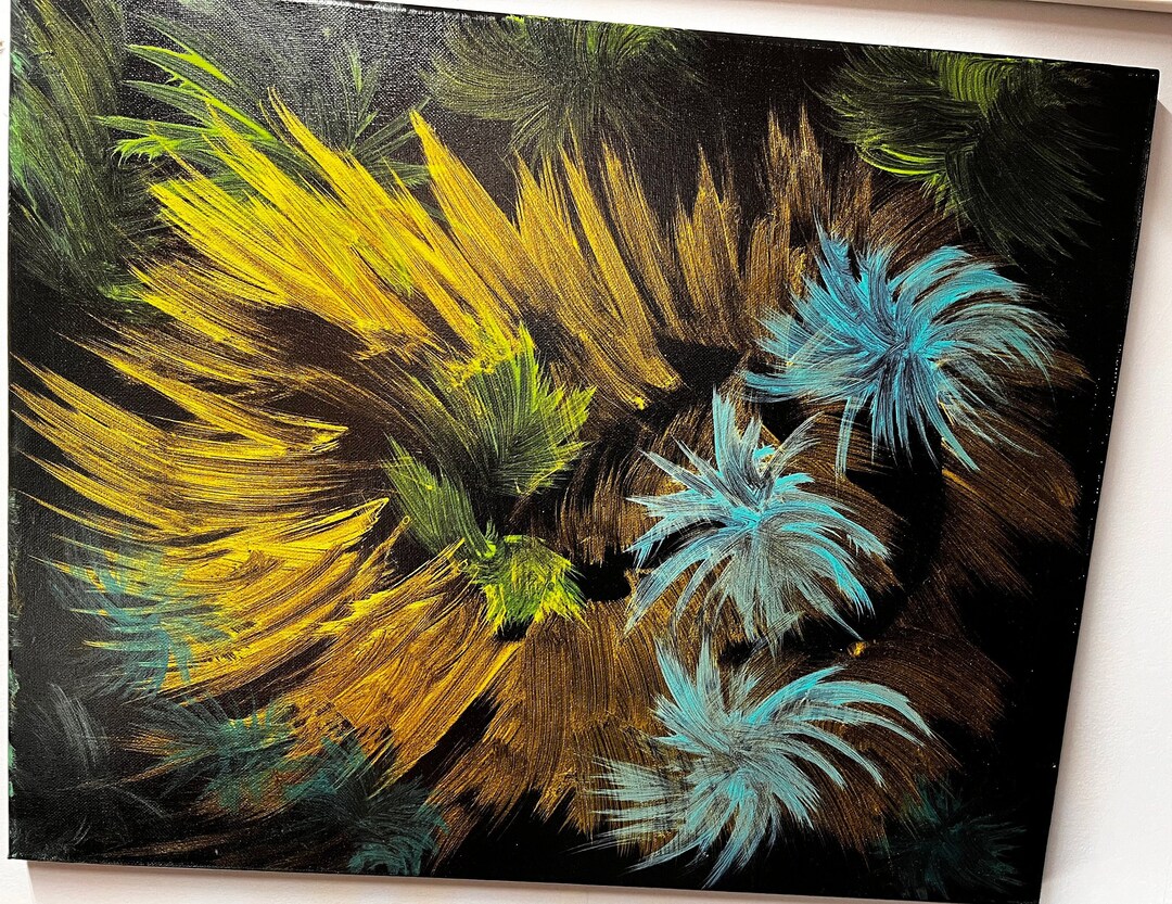 Acrylic Painting exploding Expression Canvas, Wall Art, Wall Painting ...