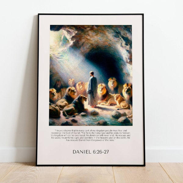 Daniel and the Lion - Etsy