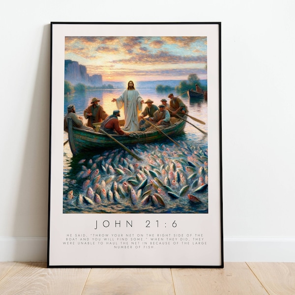 Miraculous Catch of Fish - Etsy