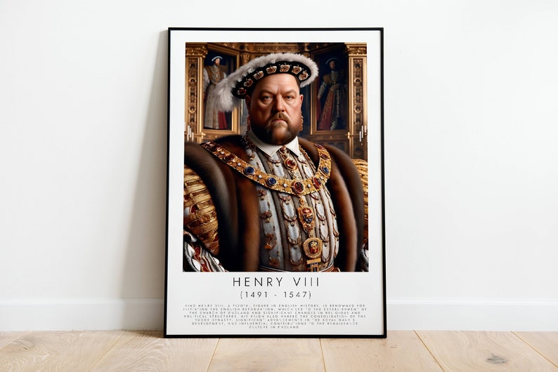 Tudor Kings and Queens Classroom Poster, British History Wall Art ...