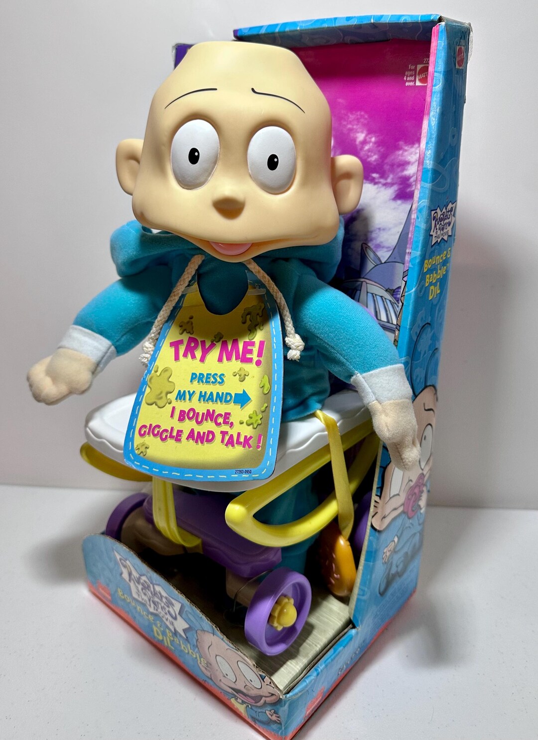 Vintage Rugrats Dill Doll in Box | 2000s Bounce & Babble Talking Toy ...