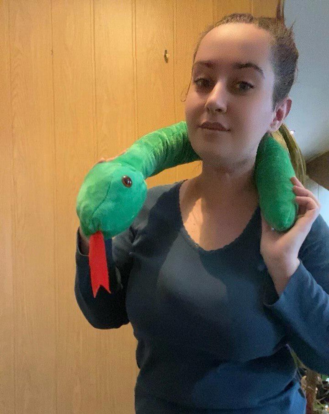 2025 Symbol Green Snake Plush Toy Friend Snake Plush Props Photo ...