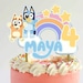Bluey Inspired Cake Topper Editable Bluey Bingo Cake Topper Bluey ...