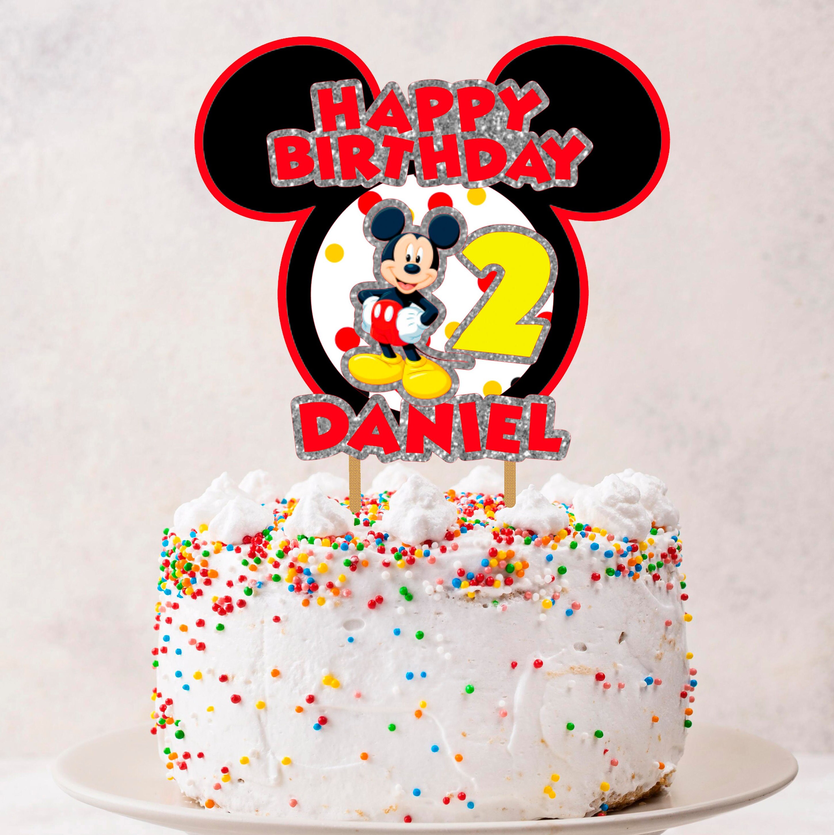 Mickey Cake Topper SVG Mickey Mouse Birthday Party Inspired Cake Topper ...