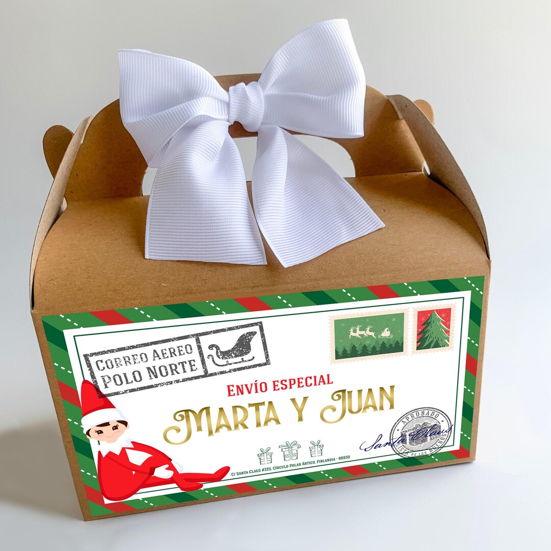 Elf Arrival Box in Spanish Custom Elf Arrival Box, Elf on the Shelf ...