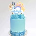Bluey Inspired Cake Topper Editable Bluey Bingo Cake Topper Bluey ...