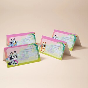 Bluey Birthday Party Food Labels Bluey and Bingo Party Decor Place ...