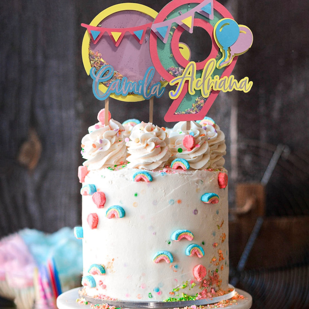 Number Cake Topper SVG Age Birthday Number 3D Cake Topper SVG Birthday ...