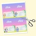 Bluey Birthday Party Food Labels Bluey and Bingo Party Decor Place ...