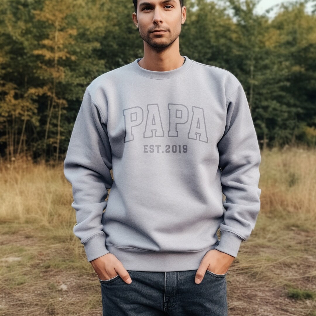 Papa Varsity PNG SVG Customized Papa Design Name on Sleeve With Heart ...