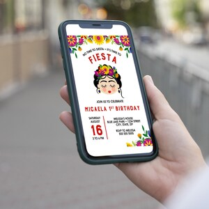 Mexican Birthday Invitation Template Fiesta Party Invite Editable Canva Template Any Age Event ...