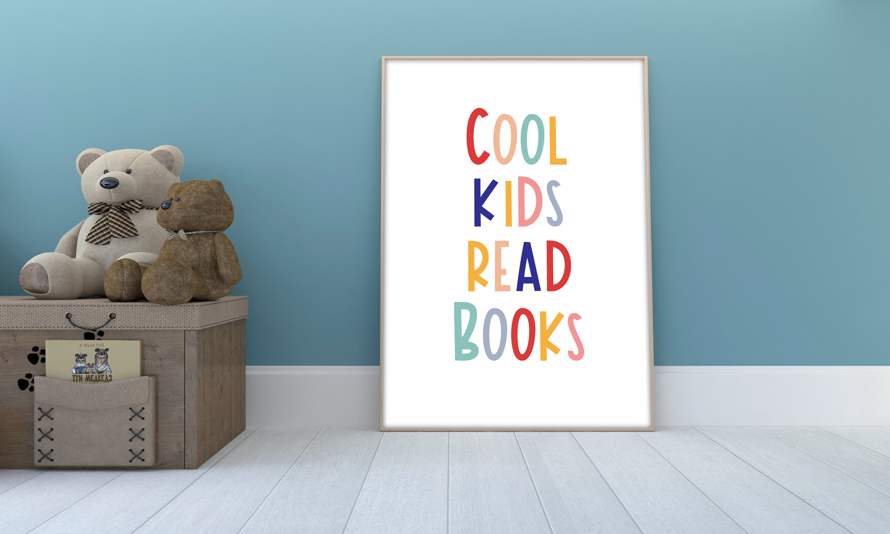 Cool Kids Poster, Colourful Kids Poster, Kids Reading Poster, Kids ...