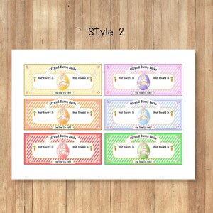 Printable Easter Bunny Bucks, Easter Play Money, Editable Play Money ...