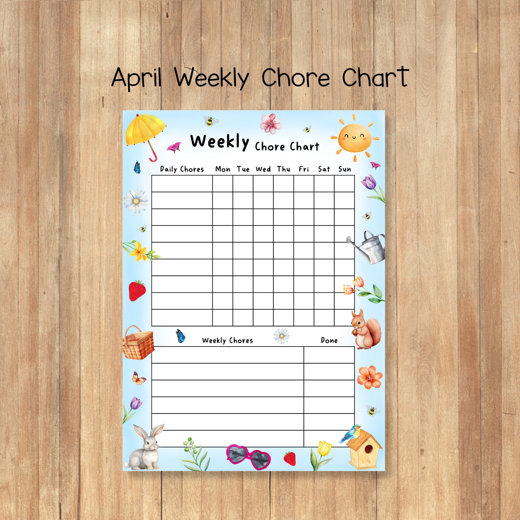 2024 April Printable Calendars, Printable Kids Calendar Pack ...