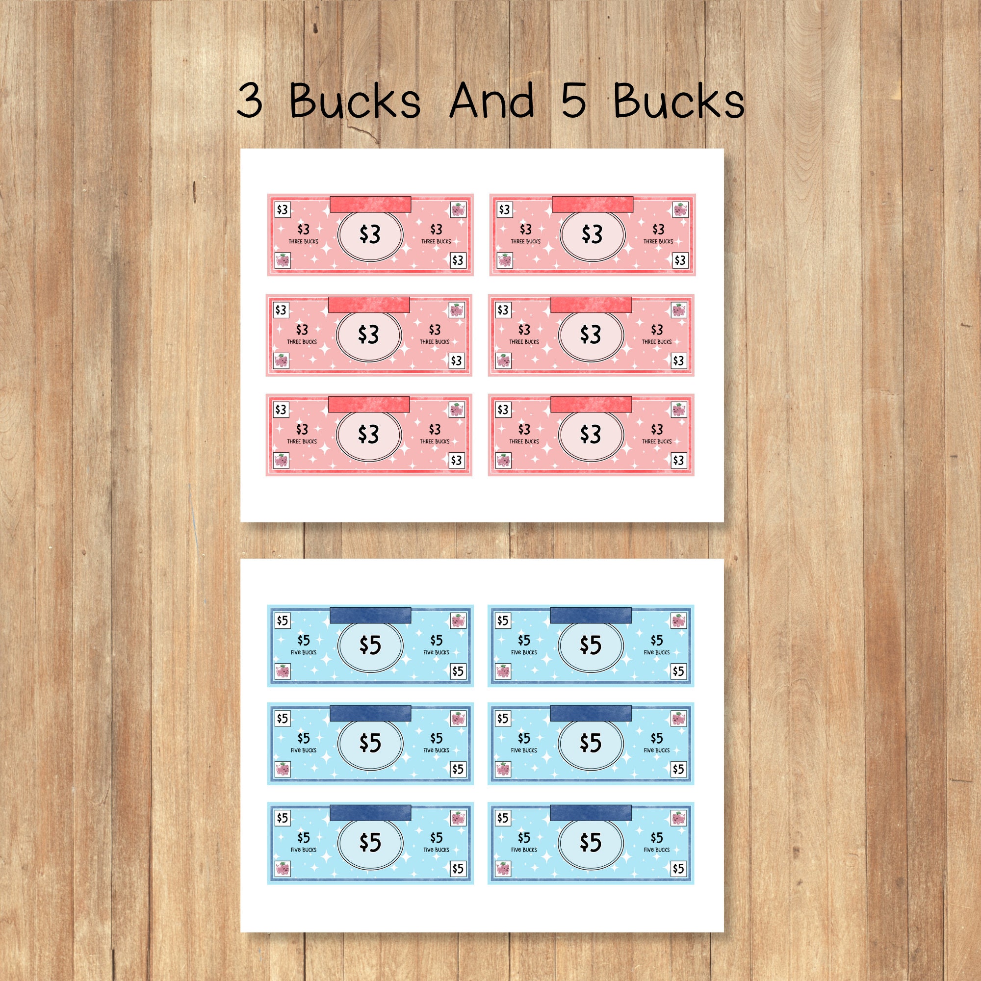 Printable Reward Mom Bucks Chart, Editable Mom Bucks, Mom Bucks, Kids ...