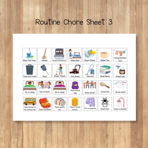 Kids Daily Routine Card, Toddler Routine Chart, Daily Kids Planner ...