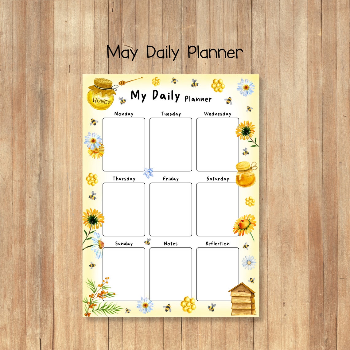 2024 May Printable Calendars, Printable Kids Calendar Pack, Watercolor ...