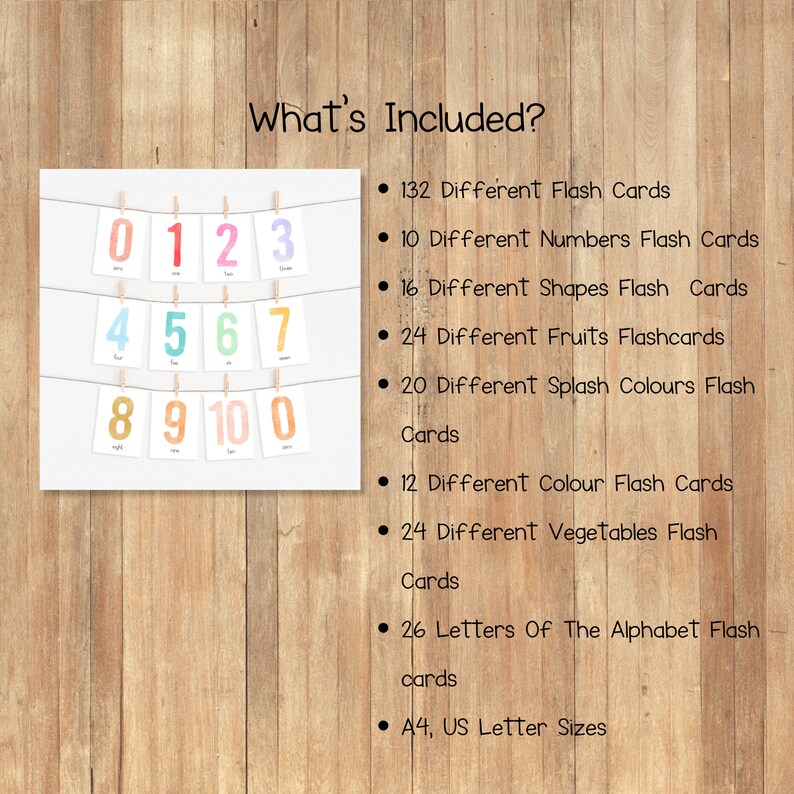 Printable Flashcard Bundle, Kids Flashcards, Kids ABC Printable ...