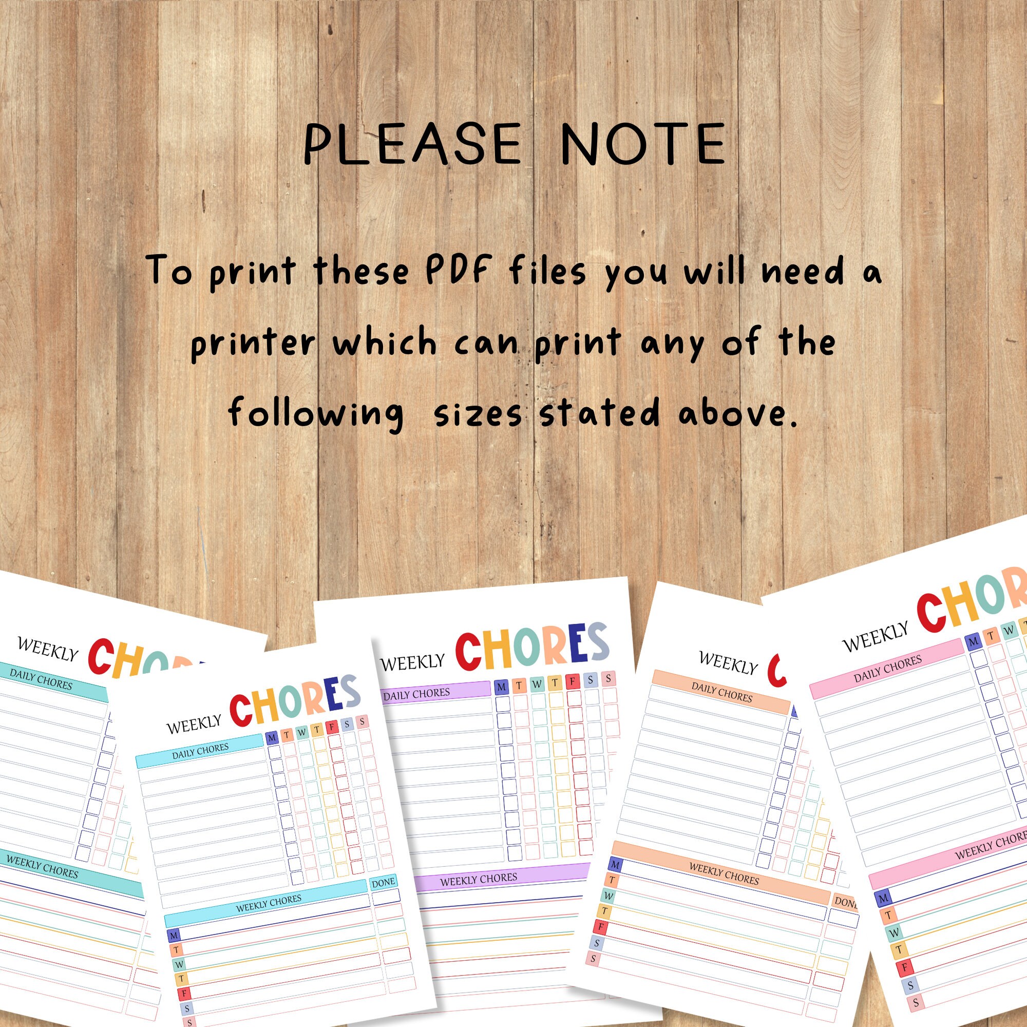 Chores Chart Printable Responsibility Chart Editable Kids - Etsy