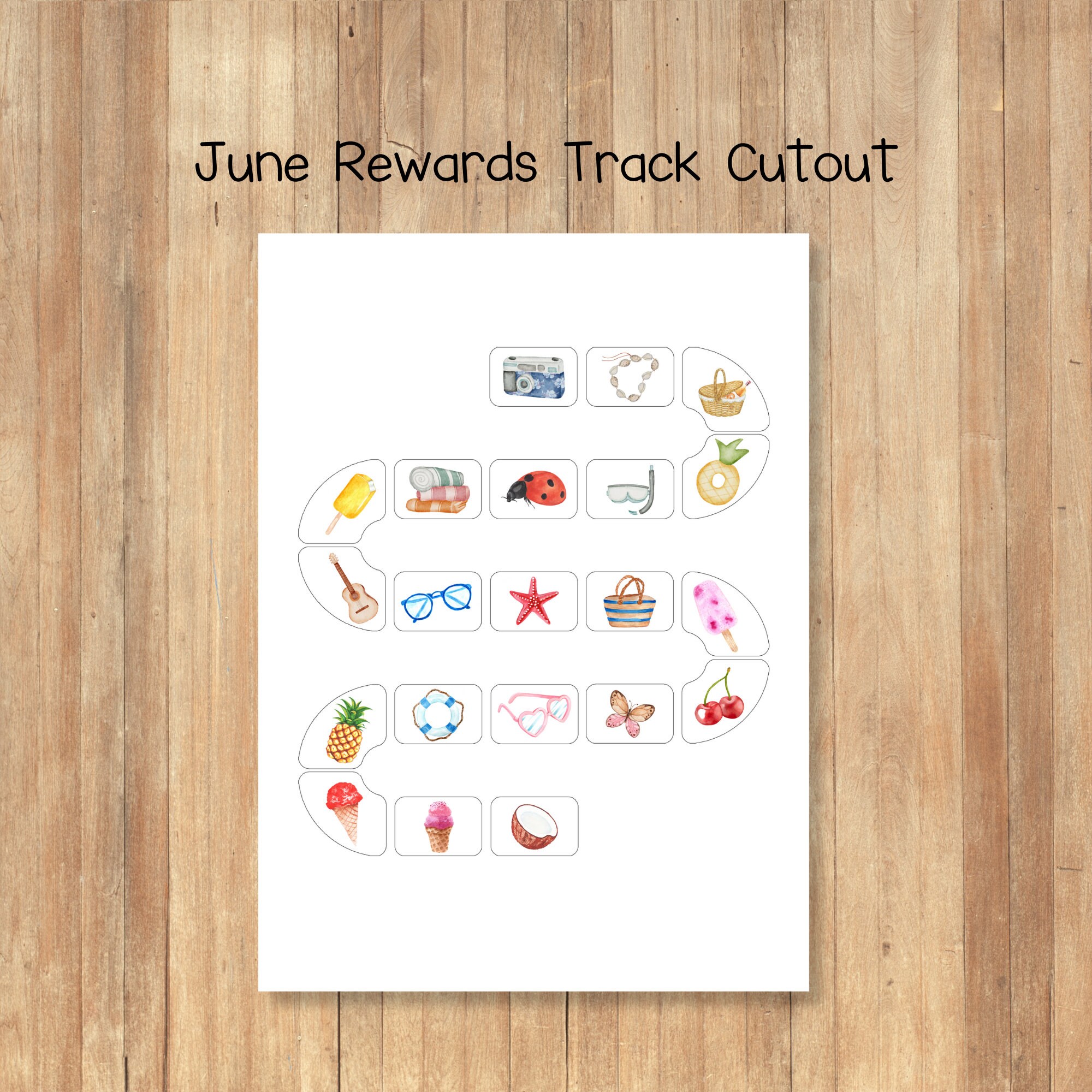 2024 June Printable Calendars, Printable Kids Calendar Pack, Watercolor ...