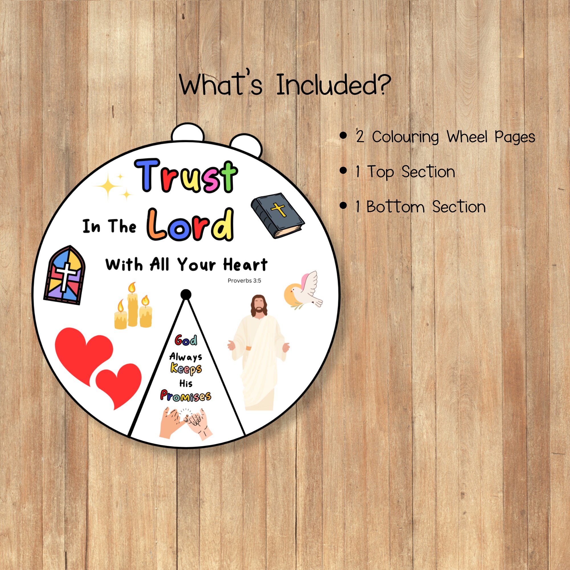 Prayers Coloring Wheel, Bible Activity, Kids Church Activities, Memory ...