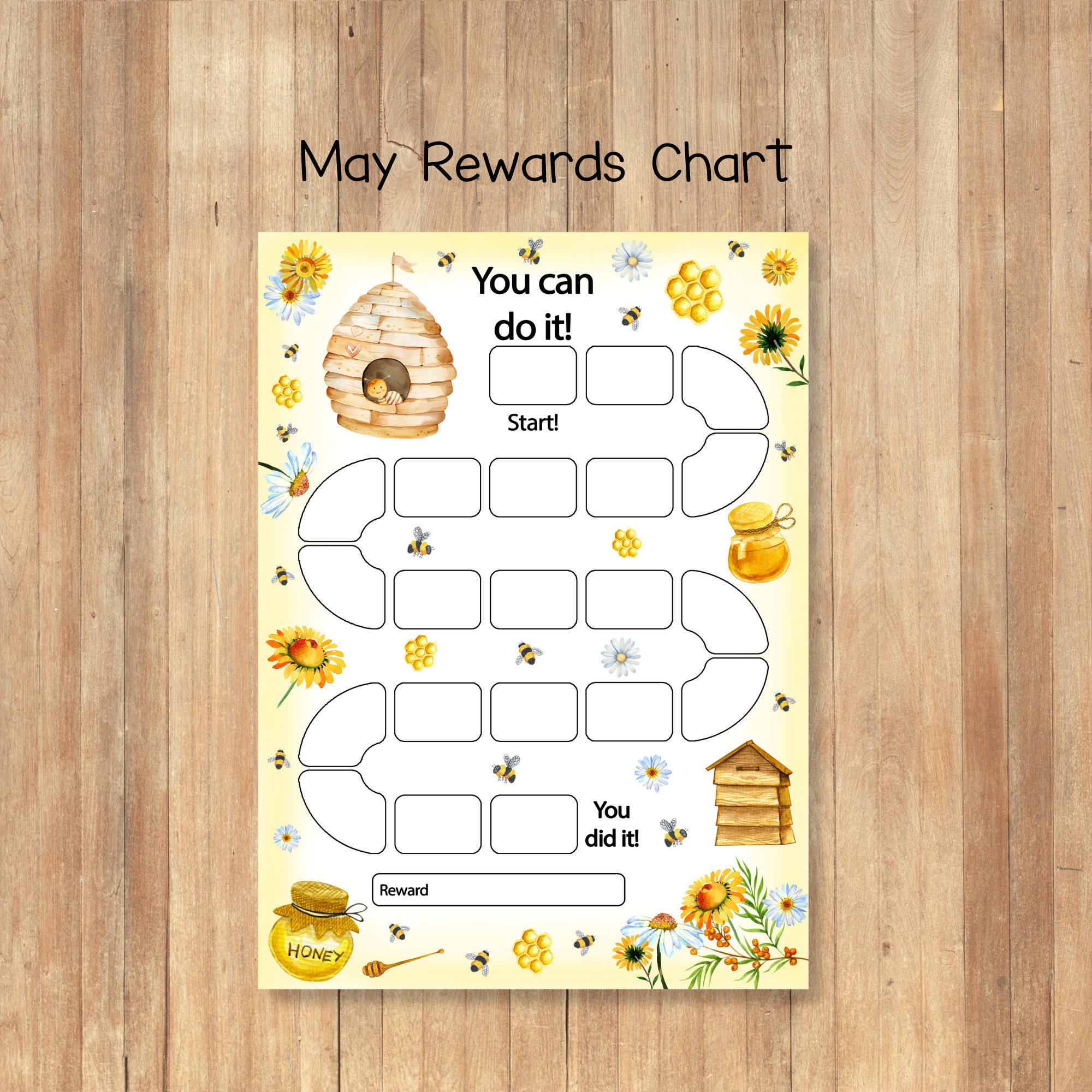 2024 May Printable Calendars, Printable Kids Calendar Pack, Watercolor ...