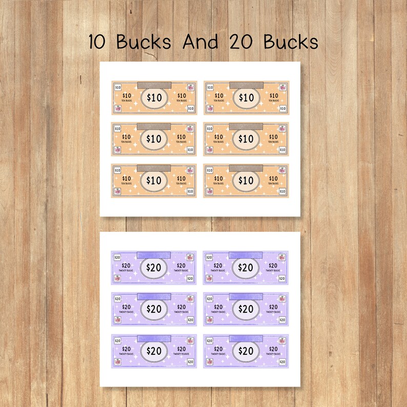 Printable Reward Mom Bucks Chart, Editable Mom Bucks, Mom Bucks, Kids ...