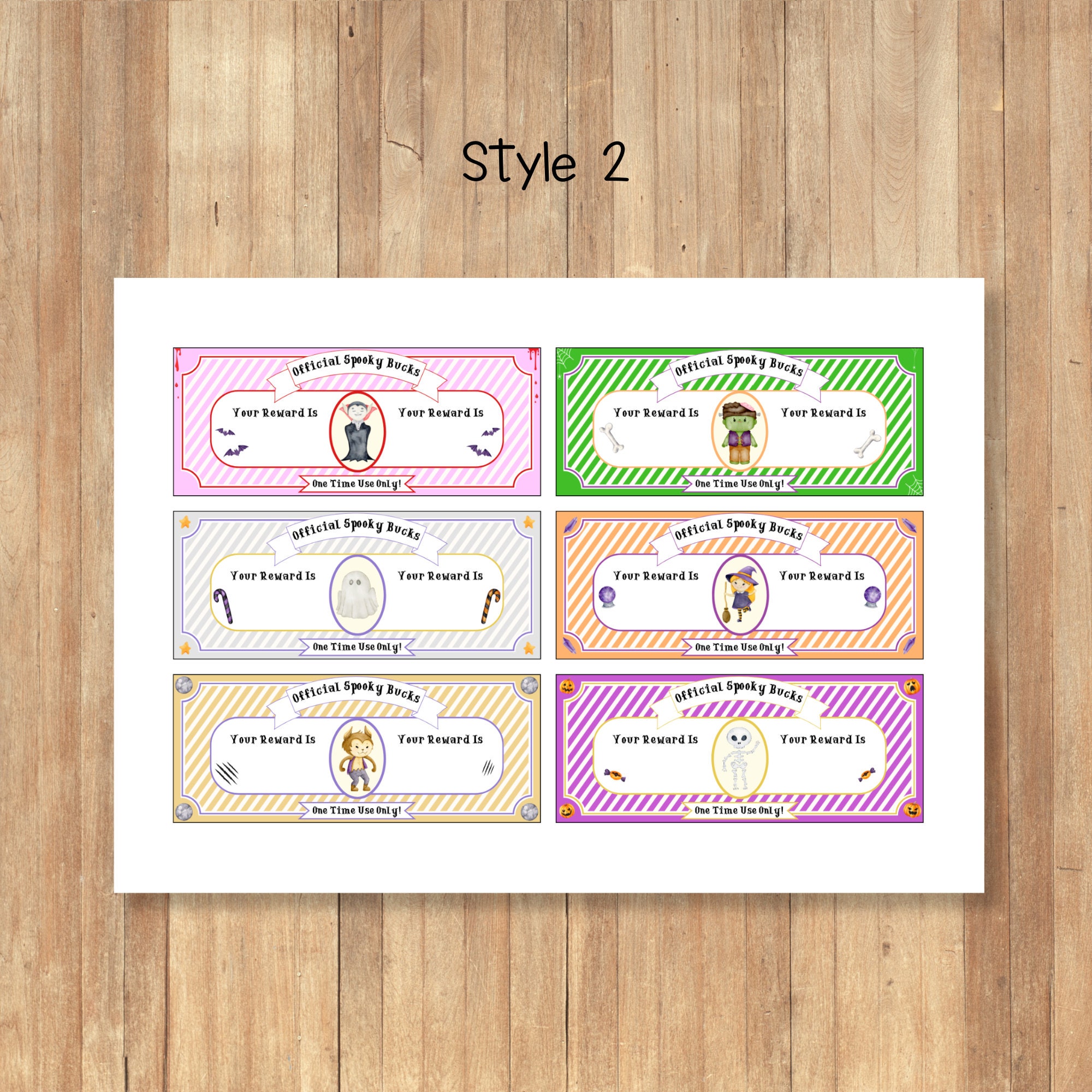 Printable Halloween Bucks, Halloween Play Money, Editable Play Money ...