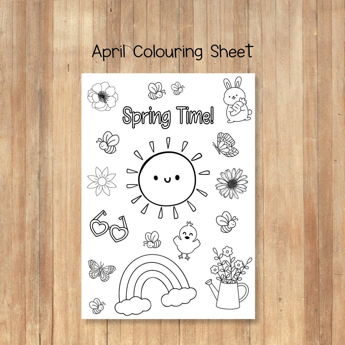 2024 April Printable Calendars, Printable Kids Calendar Pack ...