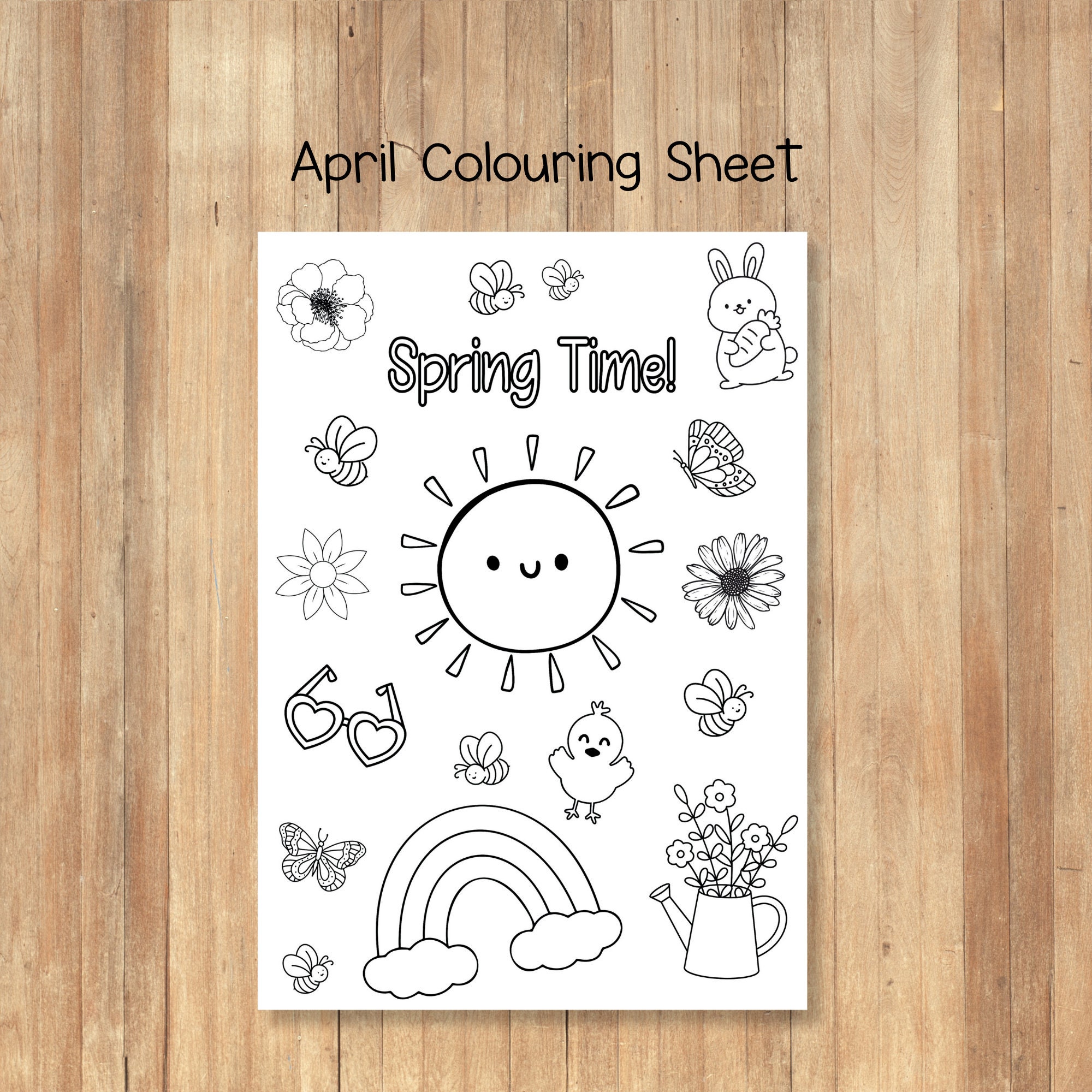 2024 April Printable Calendars, Printable Kids Calendar Pack ...