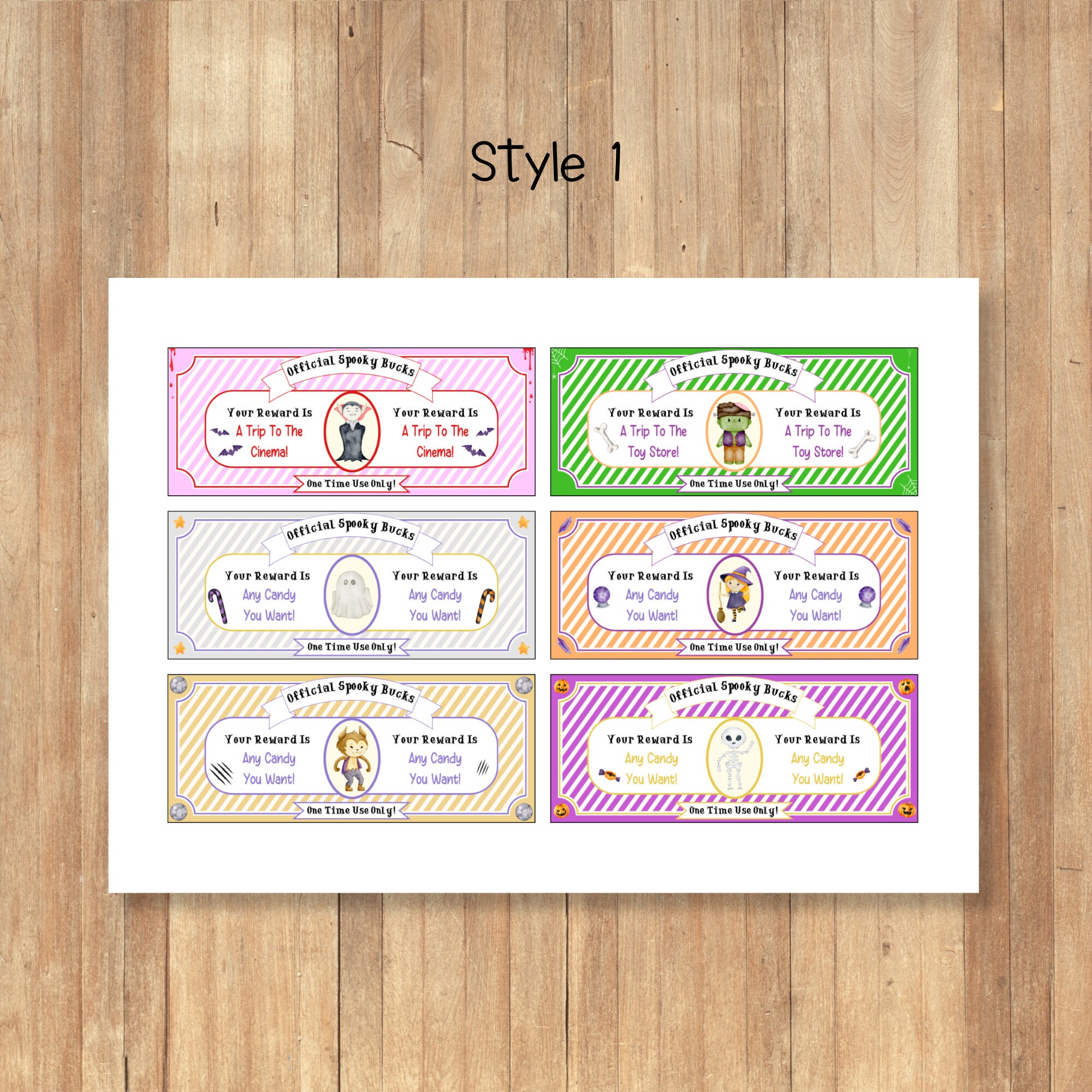 Printable Halloween Bucks, Halloween Play Money, Editable Play Money ...