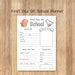 Printable Back to School Planner, First and Last Day of School ...