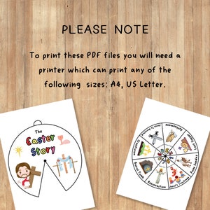 The Easter Story Coloring Wheel, Bible Activity, Kids Church Activities ...