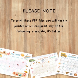 2024 Printable Calendars, Kids Calendars, Watercolor Calendars ...