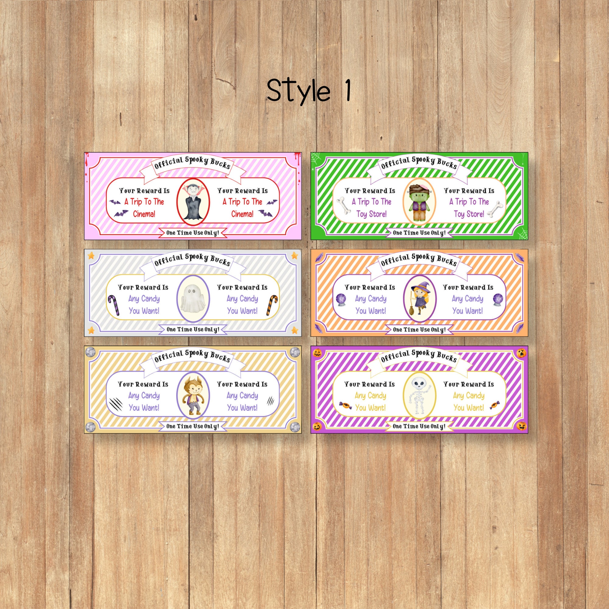 Printable Halloween Bucks, Halloween Play Money, Editable Play Money ...