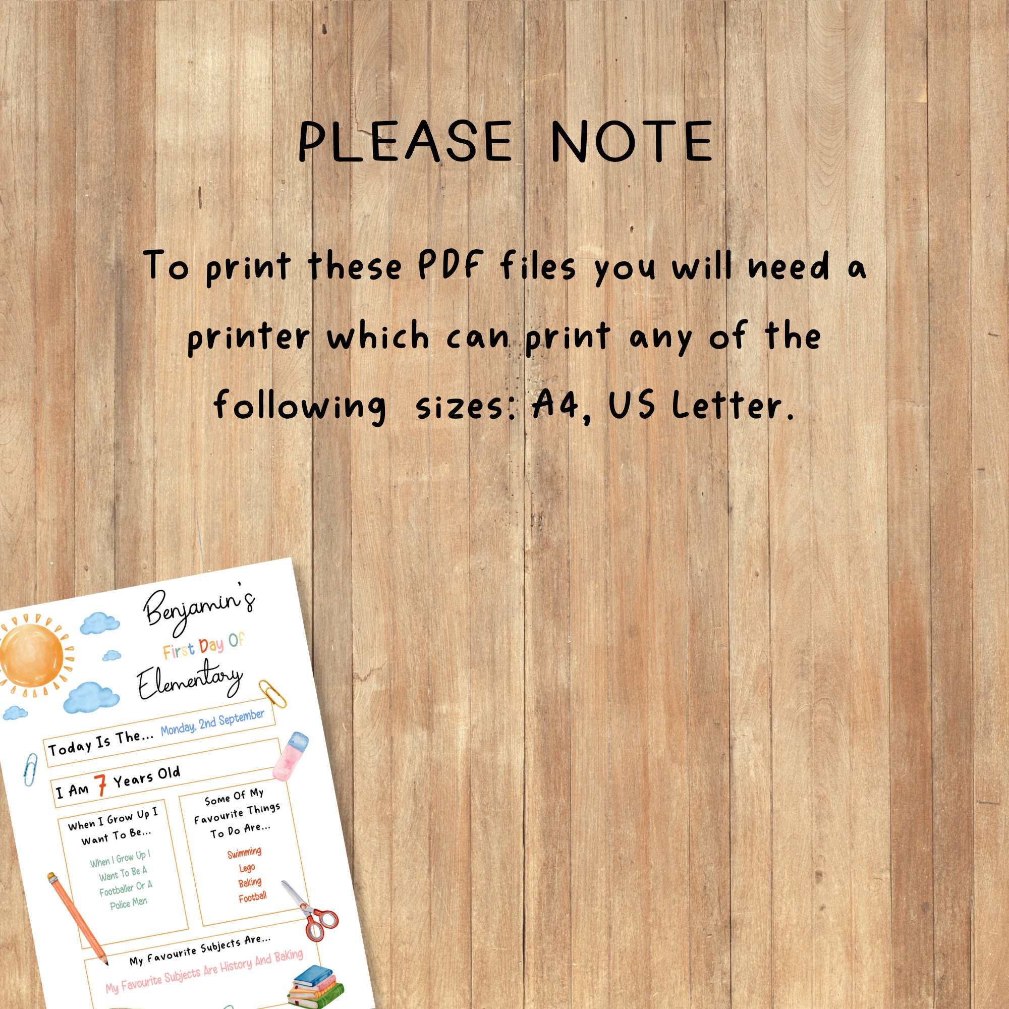 First Day of School Poster, Editable Back to School Sign, Elementary ...