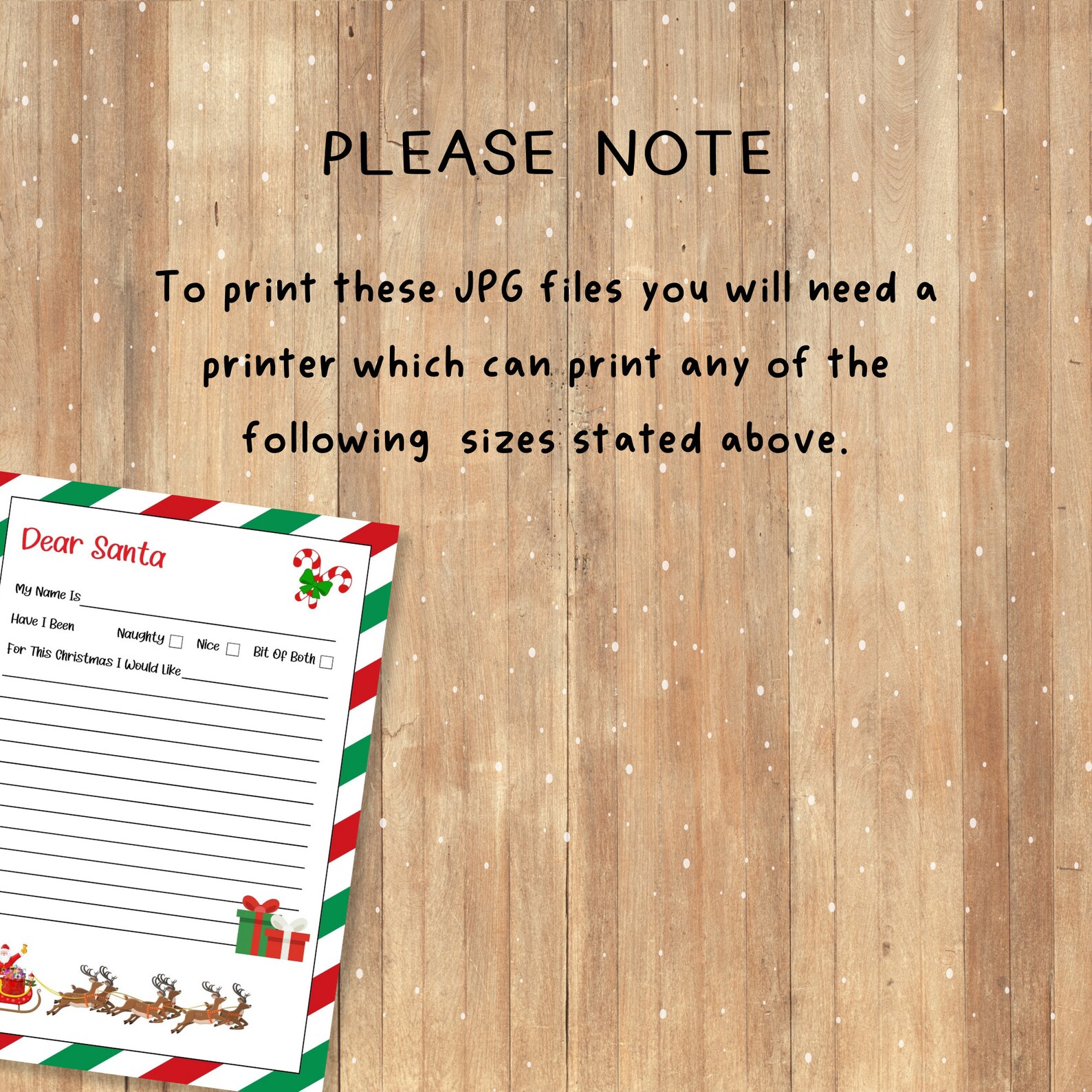 Printable Letter to Santa, Kids Christmas Printables, Christmas Wish ...