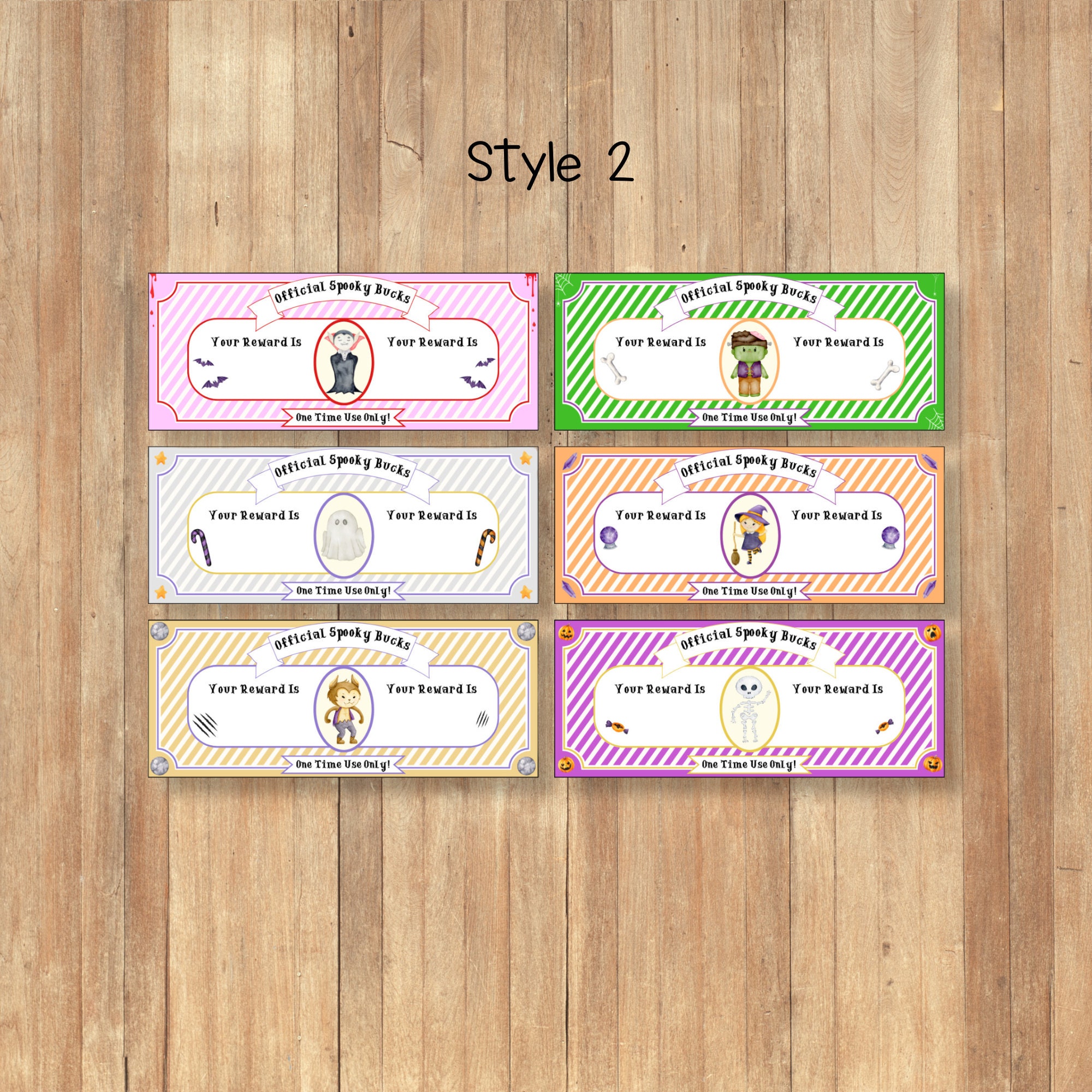 Printable Halloween Bucks, Halloween Play Money, Editable Play Money ...