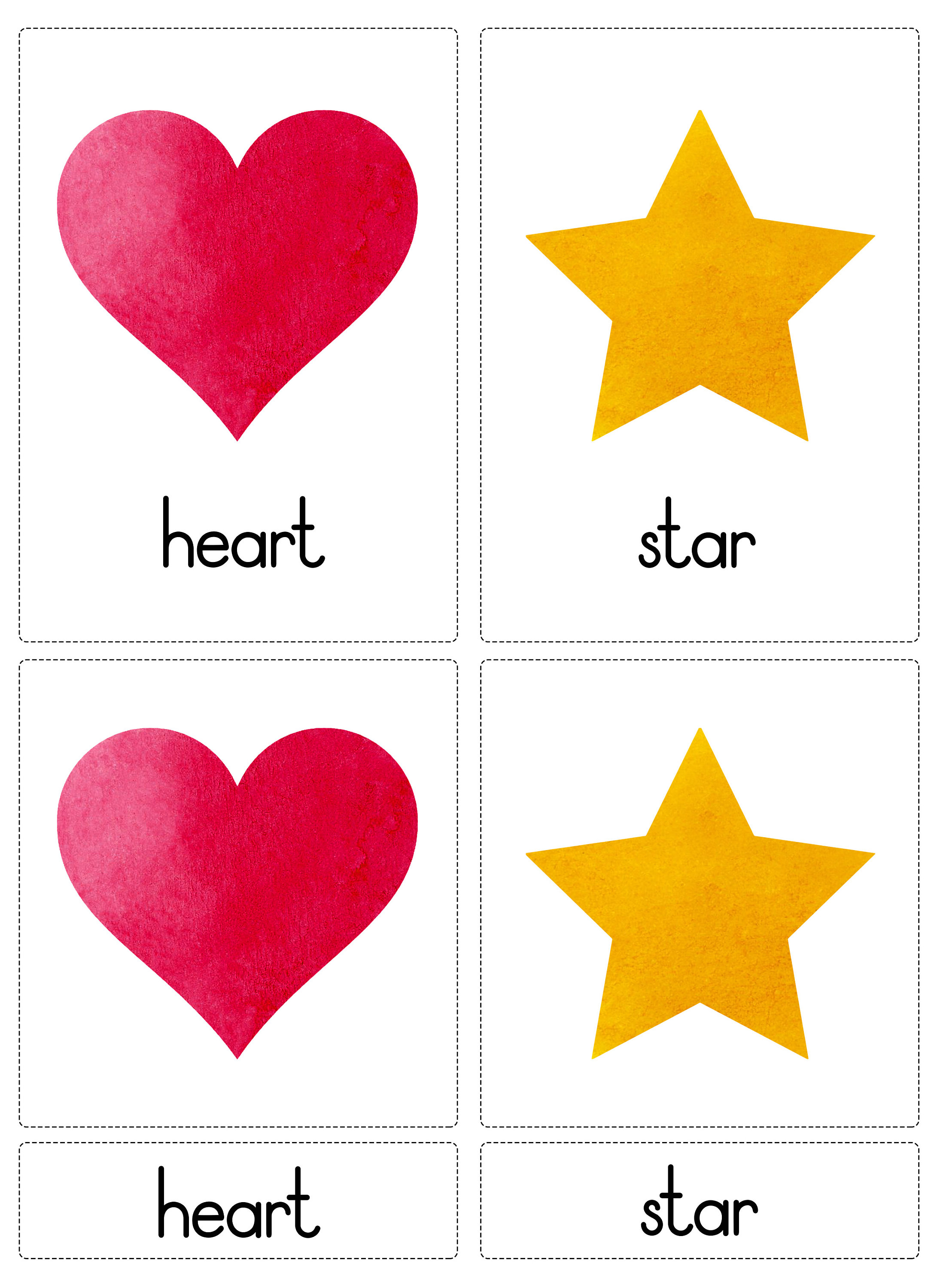 Printable Shapes Flashcards, Kids Flashcards, Kids Shapes Flashcards ...