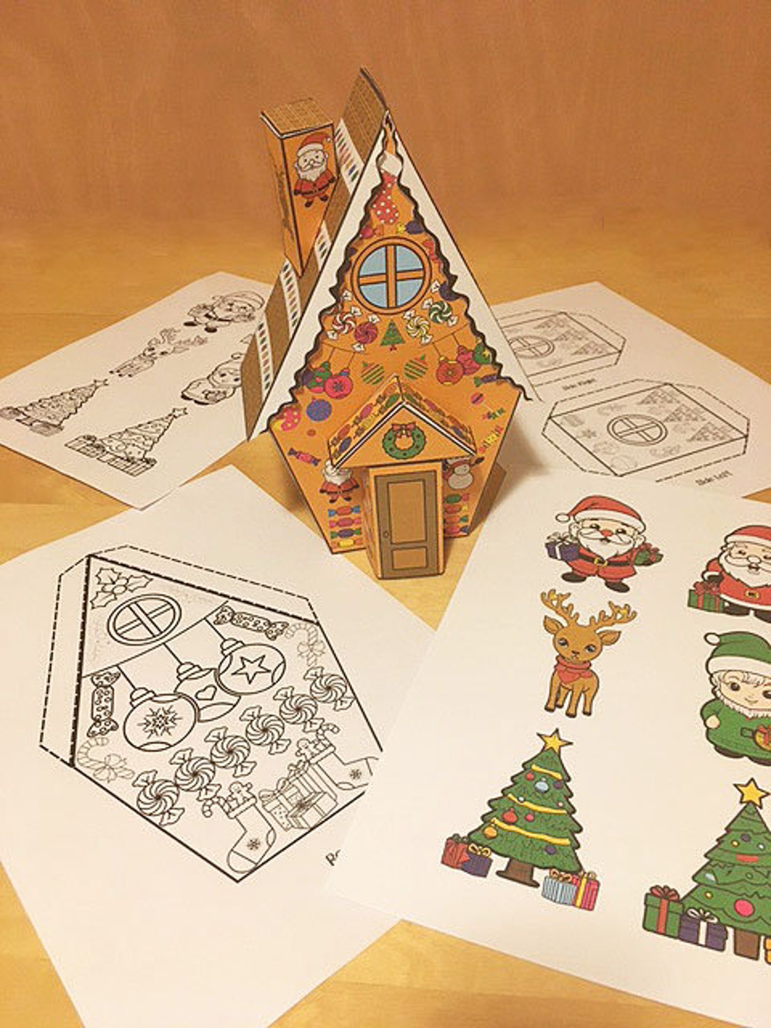 Printable Gingerbread House, Christmas Printables, Christmas Cutouts ...