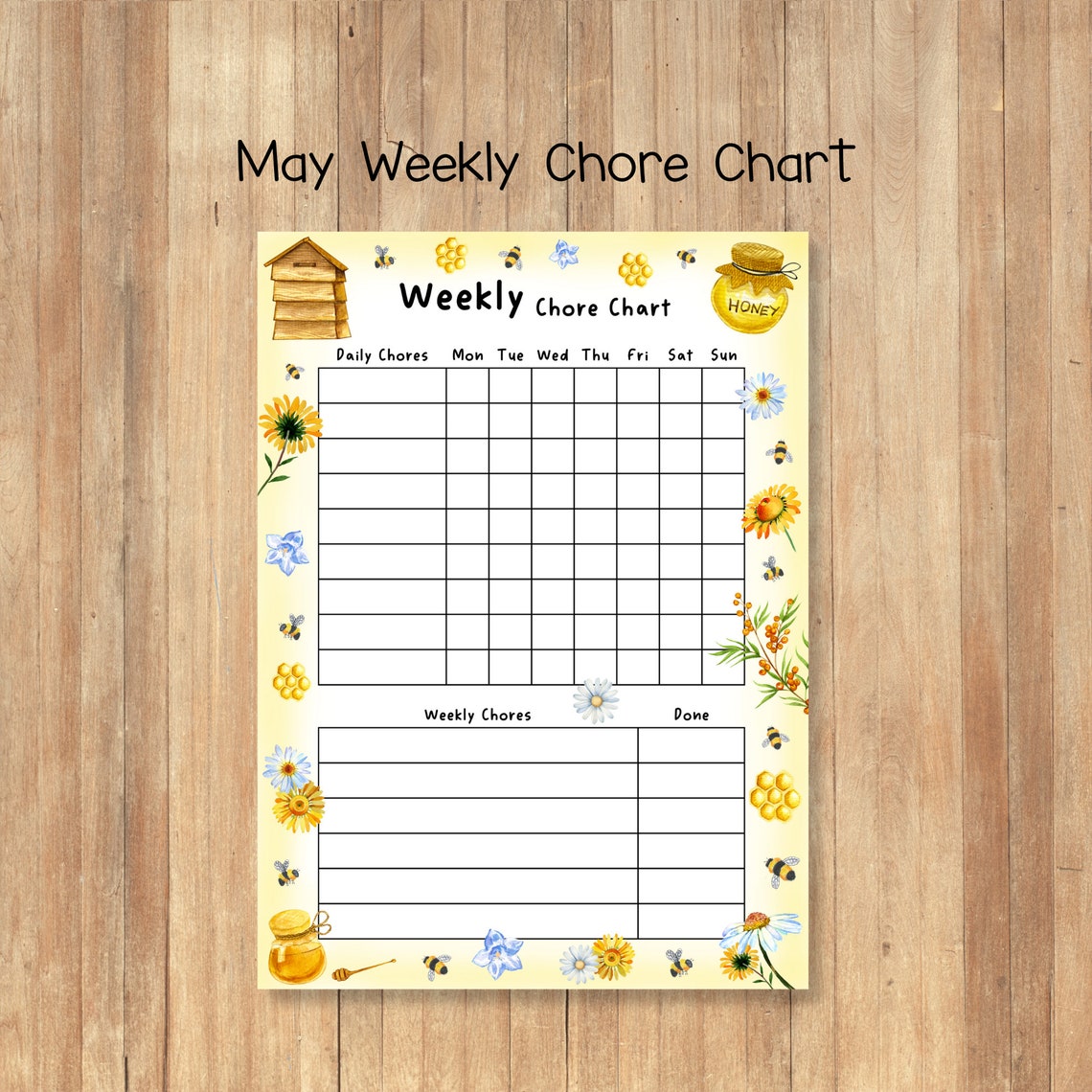 2024 May Printable Calendars, Printable Kids Calendar Pack, Watercolor ...