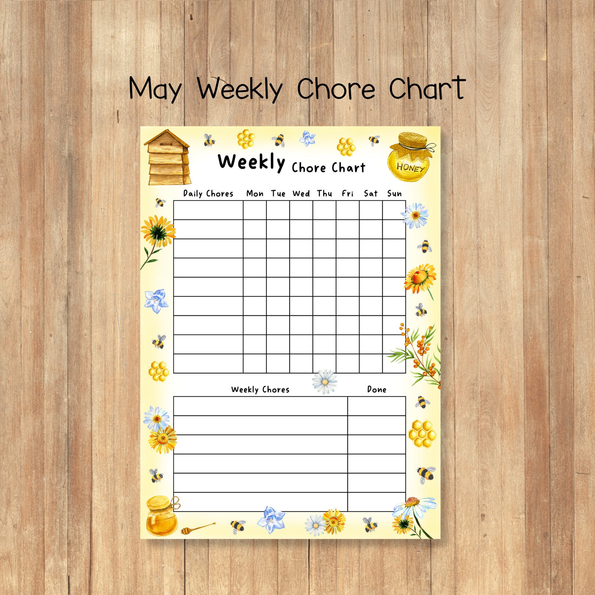 2024 May Printable Calendars, Printable Kids Calendar Pack, Watercolor ...