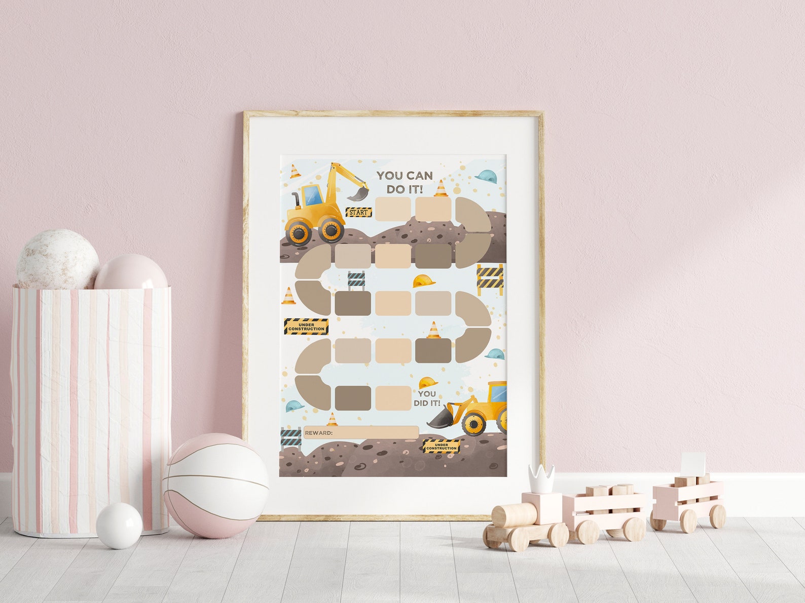 Construction Rewards Chart, Behaviour Chart, Children Sticker Sheet ...