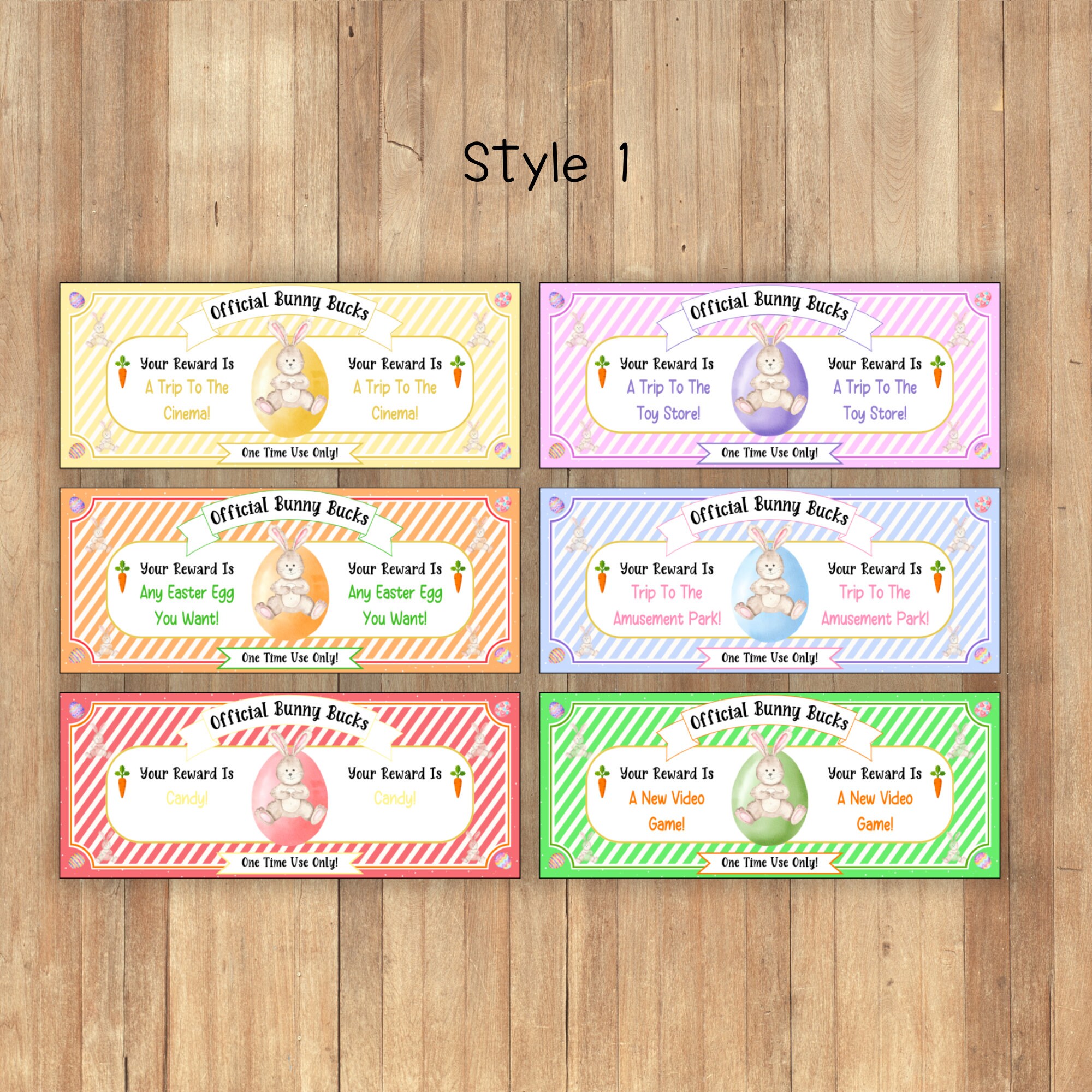 Printable Easter Bunny Bucks, Easter Play Money, Editable Play Money ...
