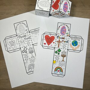 Easter Prayer Cube, Bible Activity, Kids Church Activities, Memory Game ...