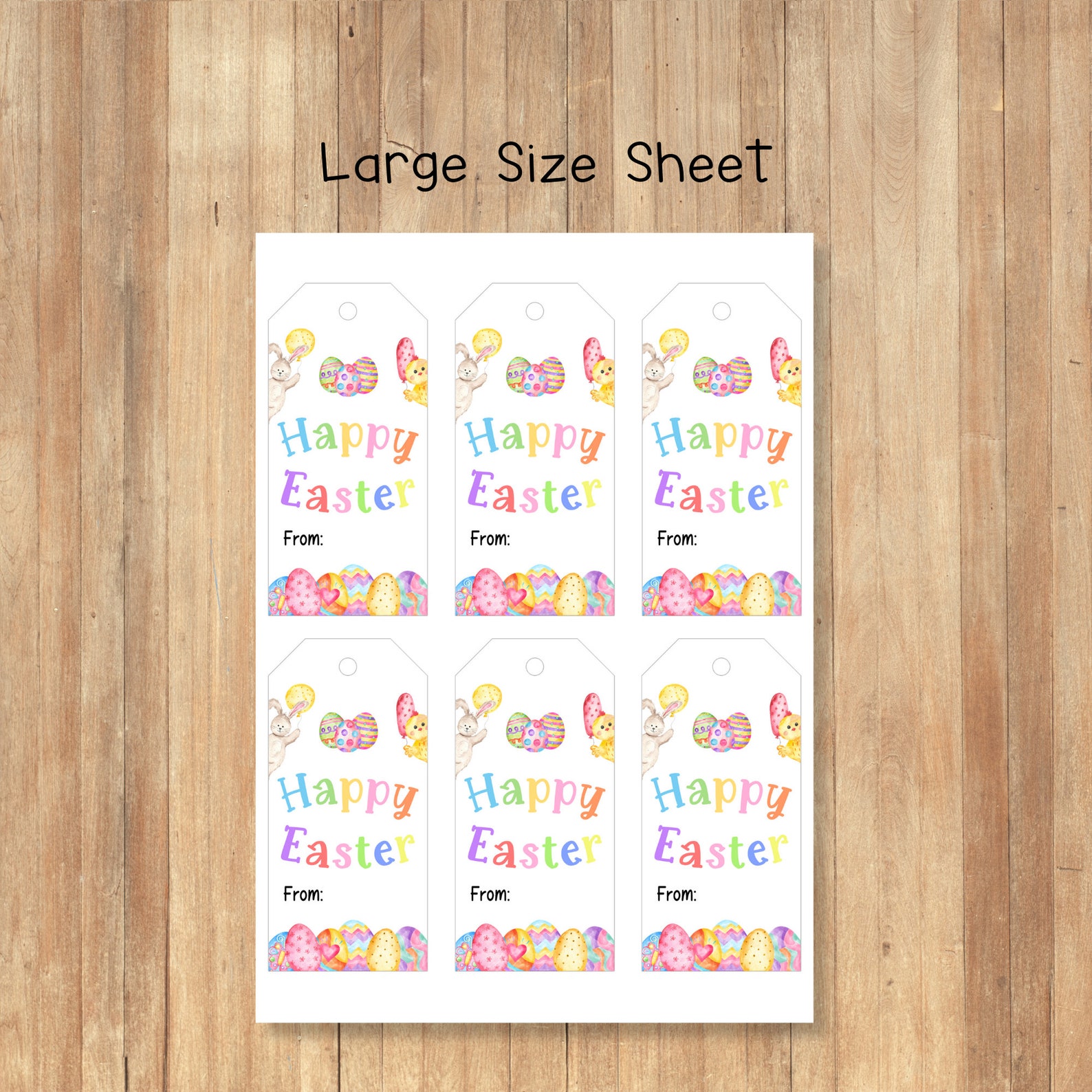 Printable Easter Gift Tags, Editable Easter Gift Tags, Kids Gift Tags ...