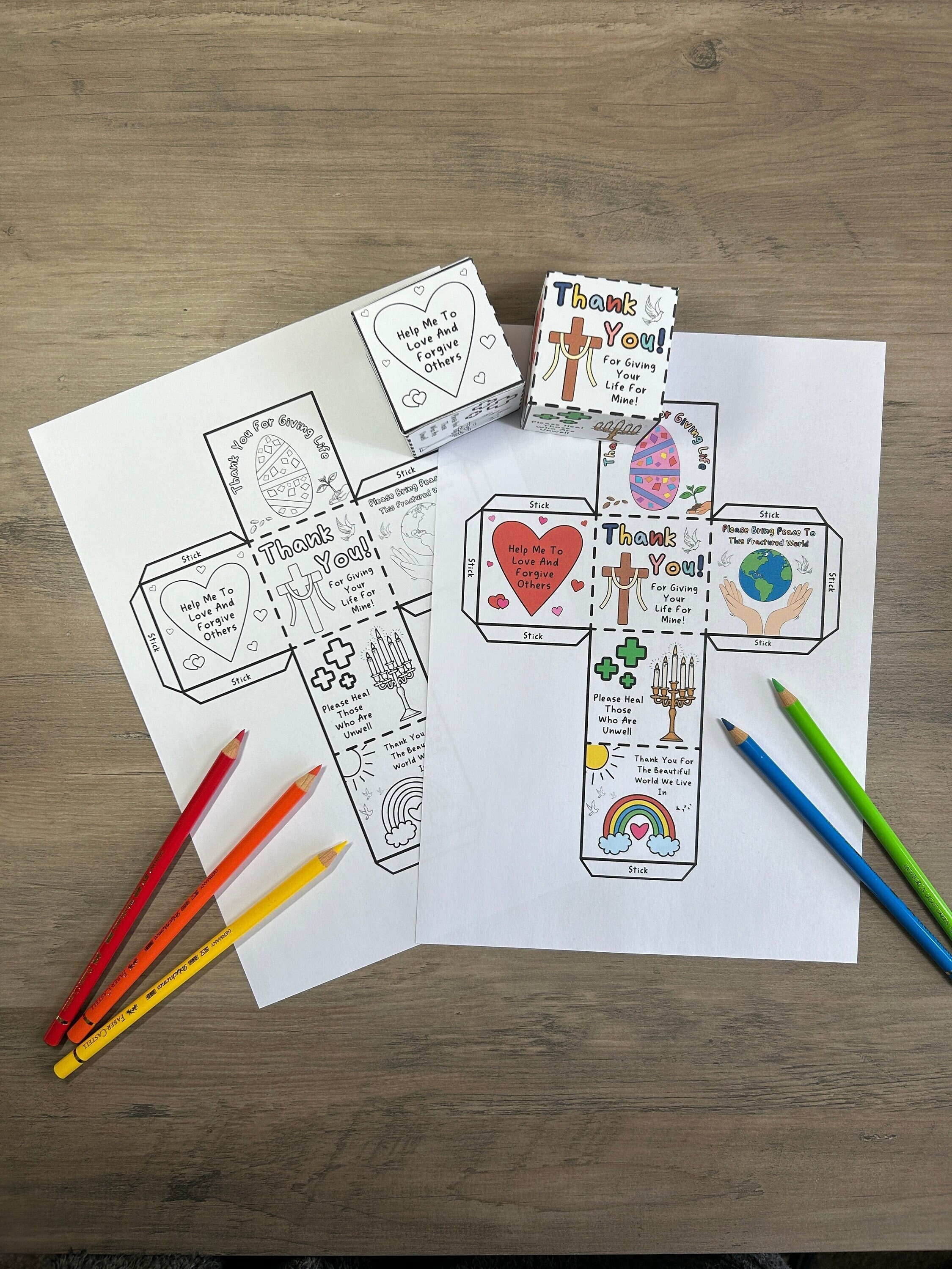 Easter Prayer Cube, Bible Activity, Kids Church Activities, Memory Game ...