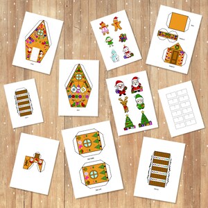 Printable Gingerbread House Christmas Printables Christmas - Etsy