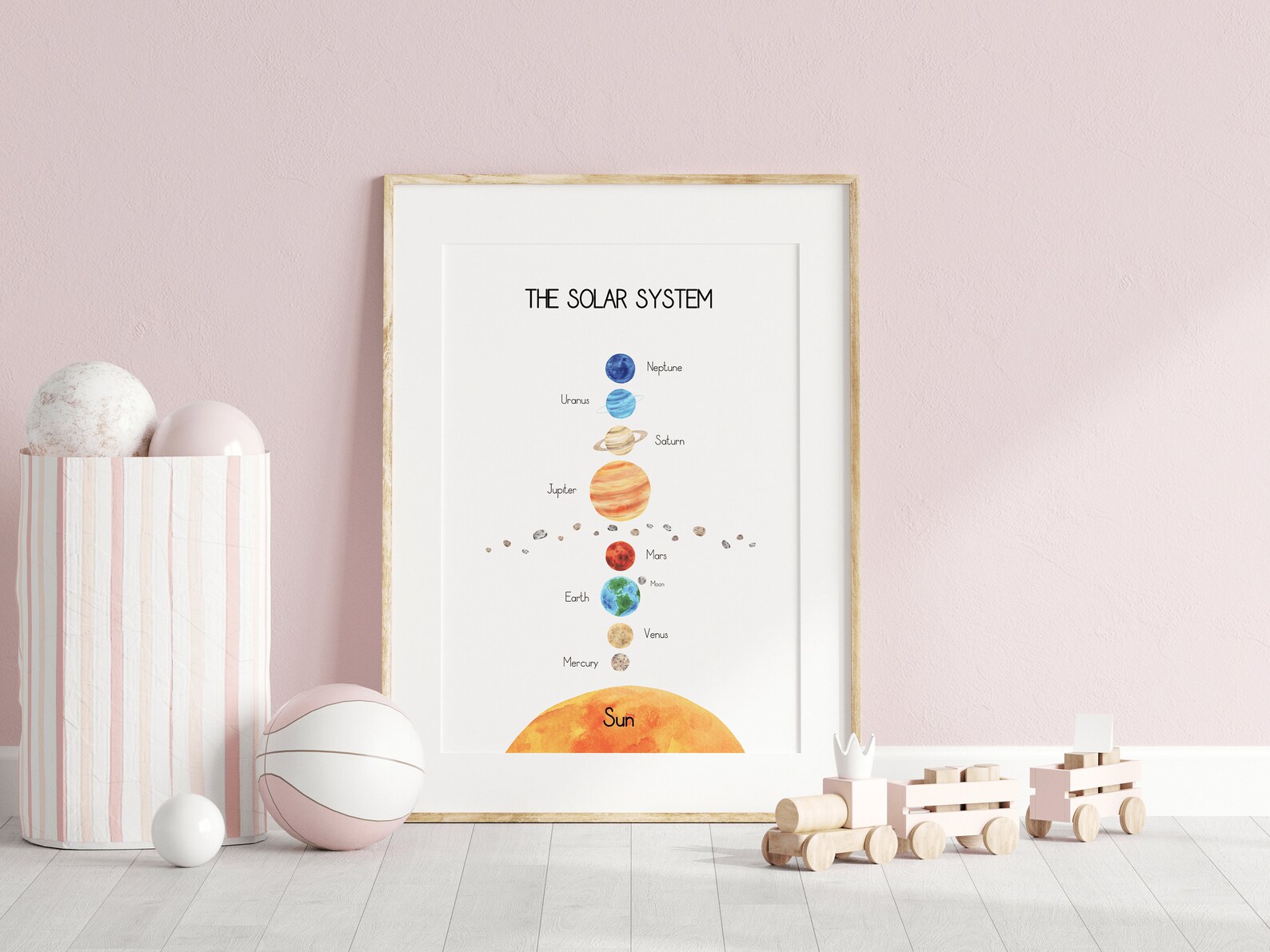 Solar System Educational Poster, Space Print, Kids Printables, Nursery ...