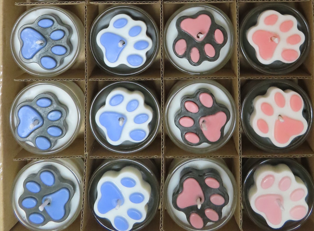 Paw Tealight Candle, Pet Lover Candle, Dog Mom Candle, Pet Birthday ...